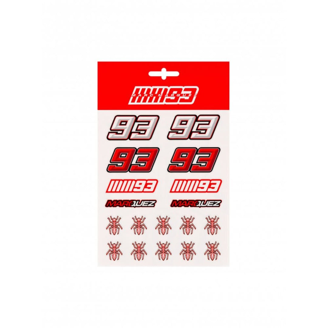 Marc Marquez #93 MotoGP Medium Sticker Sheet - Official Licensed Merch ...