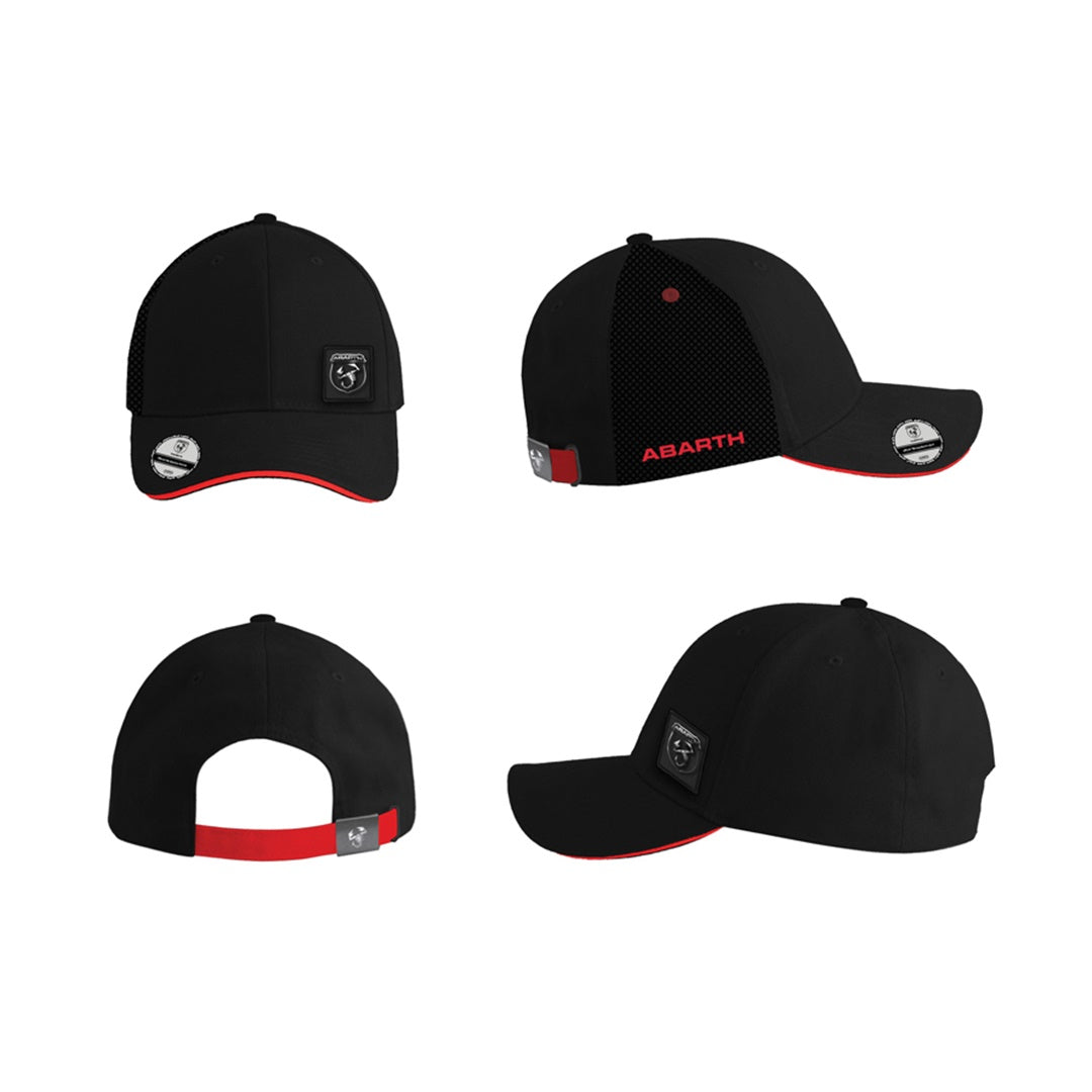 Abarth Mens Logo Baseball Cap Hat - Black - Official Merchandise – Get FNKD